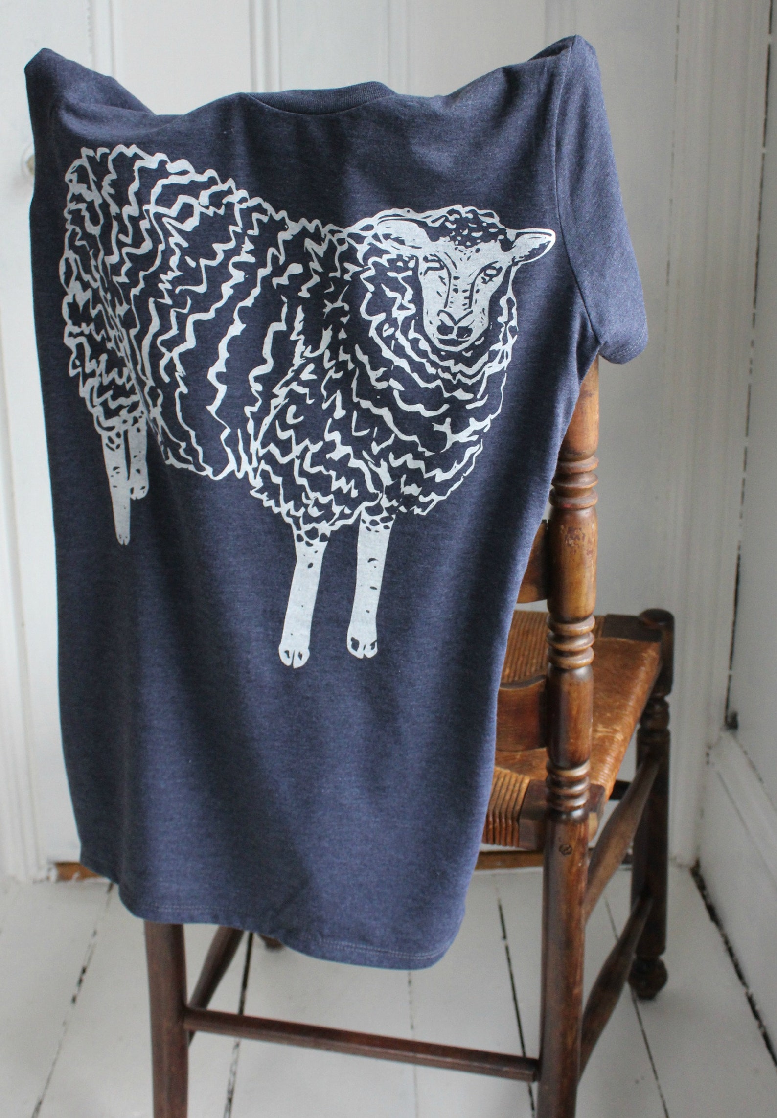 Womens Sheep T Shirt Organic Sheep Tee Tri-blend Farm - Etsy