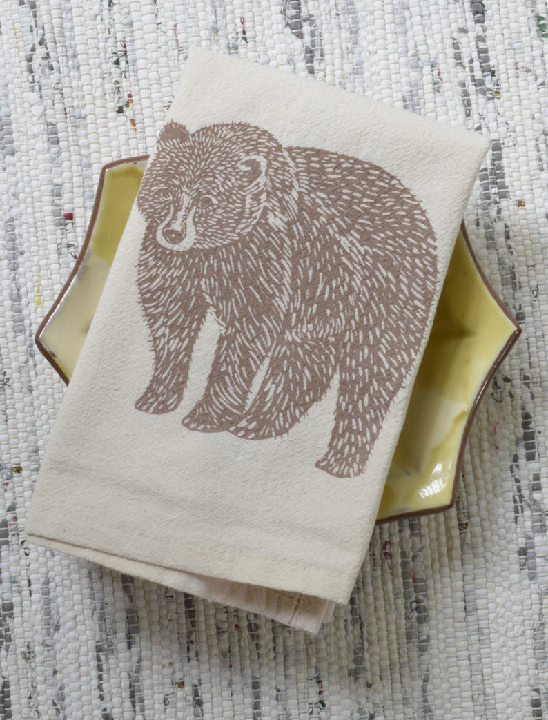 Bear Cloth Napkins Organic Cotton Set of 4 Eco Friendly - Etsy