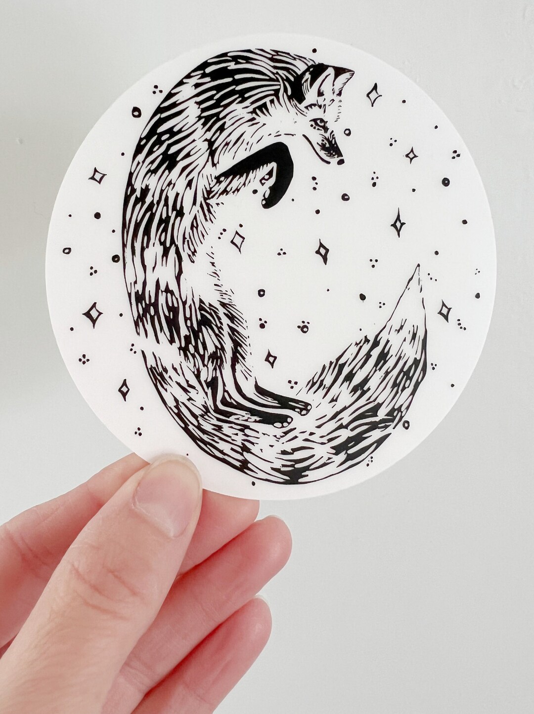 Fox Sticker - 4" Decal - Vinyl Sticker for Your Laptop - Water Bottle ...