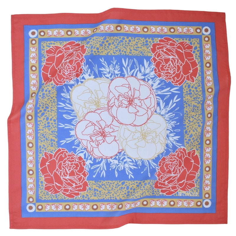 Silk Flower Handkerchief - Etsy