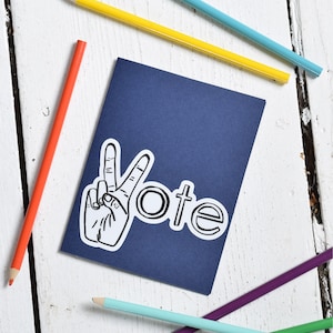 Vote Sticker - 4" Decal - Vinyl Sticker for Your Laptop - Water Bottle ...