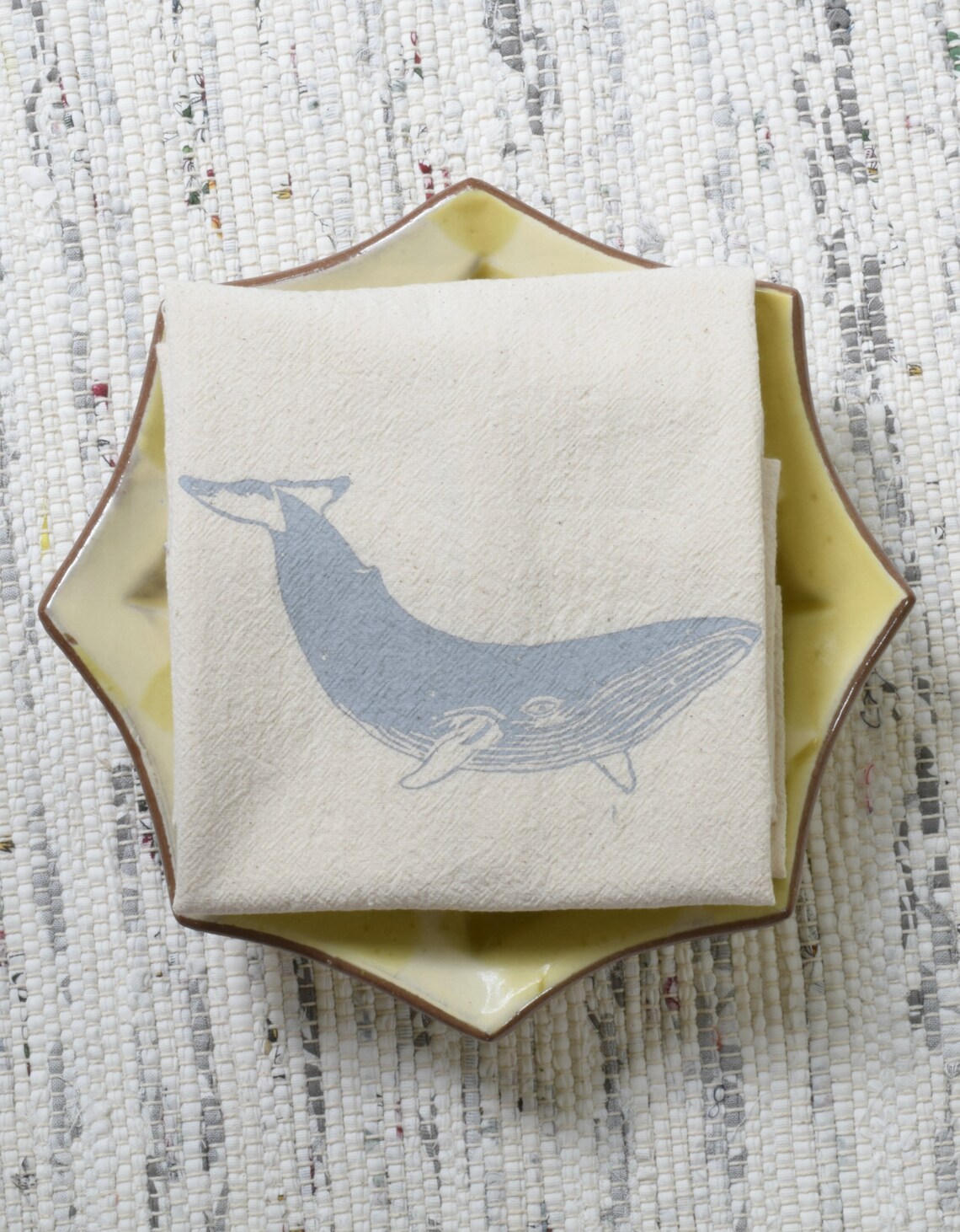 Whale Cloth Napkins Set of 4 Organic Cotton Eco Friendly - Etsy