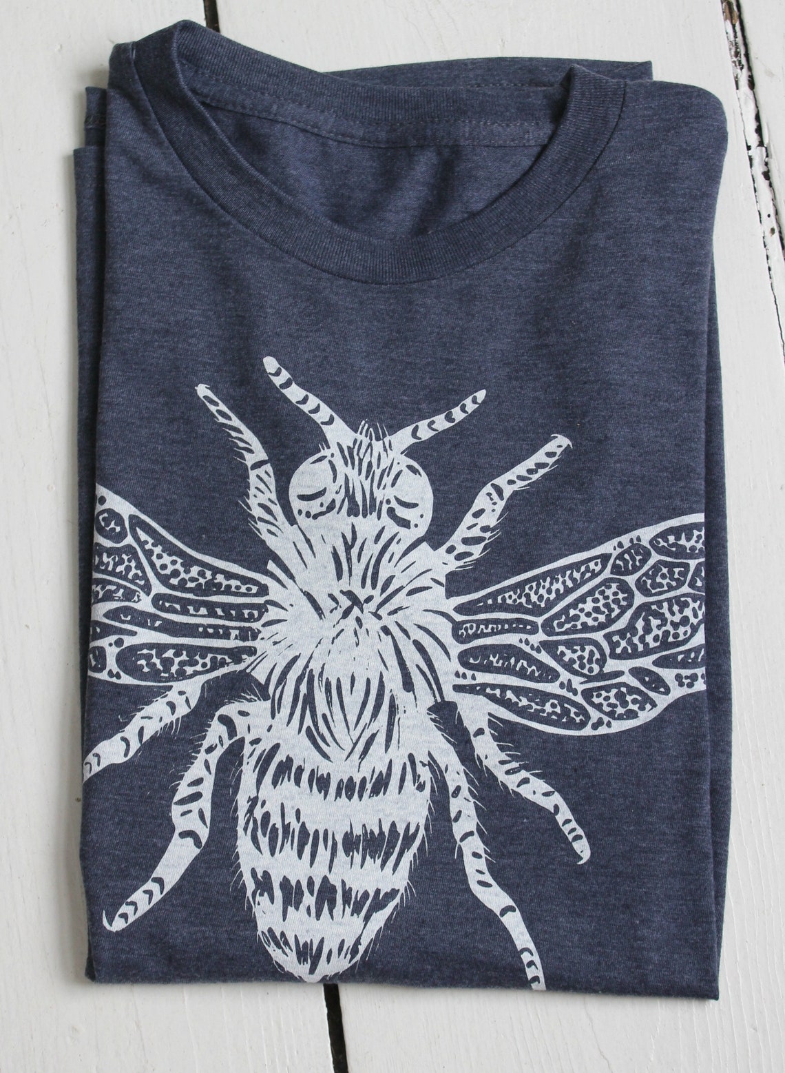 Womens Bee T Shirt Organic Honeybee Tee Tri-blend - Etsy