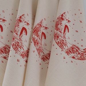 Fox Napkins - Set of 4 - Organic Cotton - Tablescape - Cloth Napkins ...