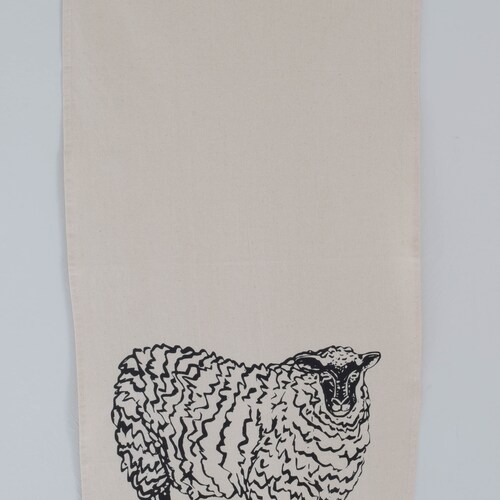 Sheep Tea Towel Organic Cotton Flour Sack Kitchen Towel - Etsy