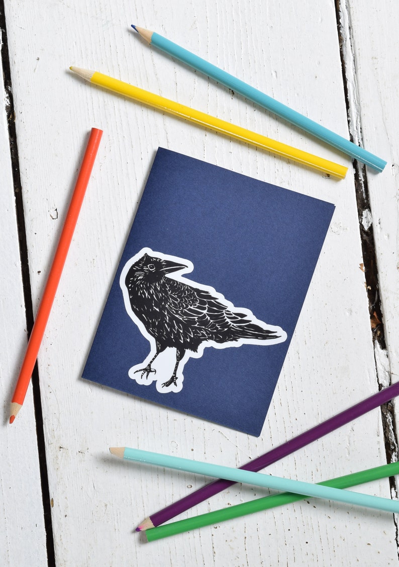 Crow Sticker 4 Decal Vinyl Sticker for Your Laptop | Etsy