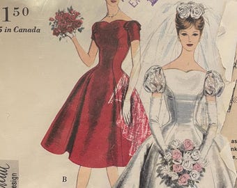 Simplicity 8239 Pattern CUT Complete 1950s Vintage Designer's Fit and ...