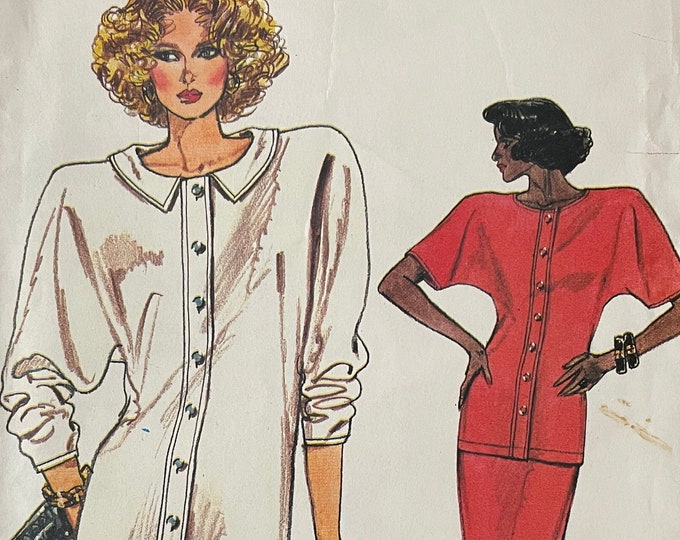 Butterick 5760 Pattern UNCUT 1980s Vintage Family Circle Easy Button ...