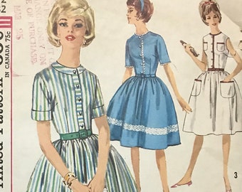 Simplicity 8239 Pattern CUT Complete 1950s Vintage Designer's Fit and ...