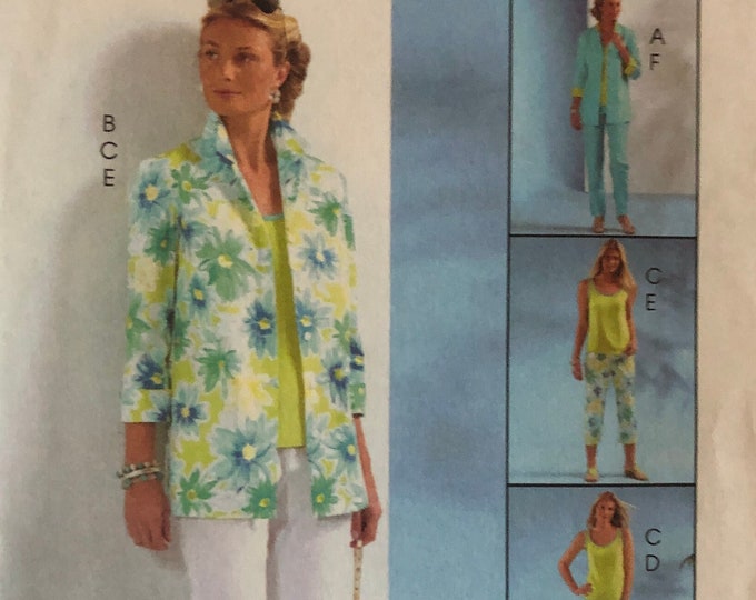 Simplicity 4237 Pattern UNCUT Easy to Sew Yoked Pants or Flared Cropped ...