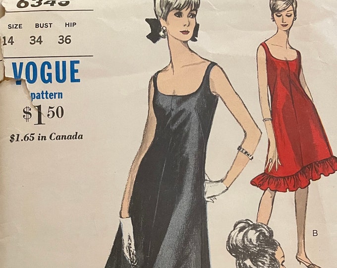 Vogue 6676 Pattern CUT Complete 1960s Vintage Scarf Hat Tie in Back by ...