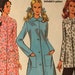 Simplicity 2173 Pattern CUT Complete 1960s Vintage Button Front Robe ...