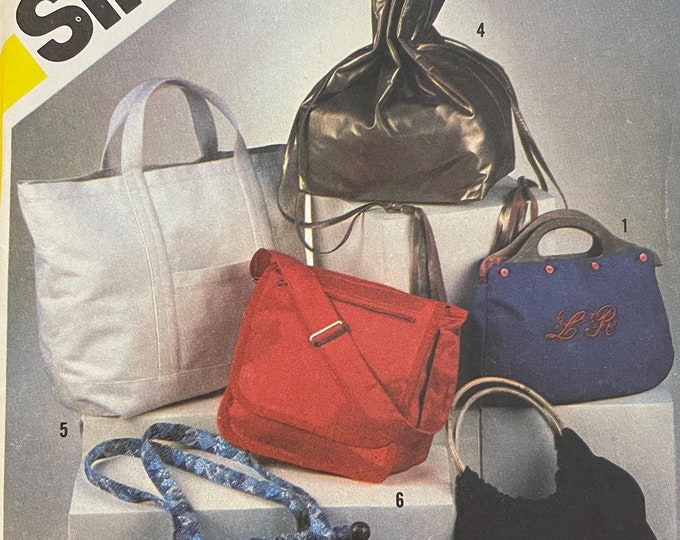Simplicity 5476 Pattern UNCUT 1980s Vintage Set of Fashion Bags ...