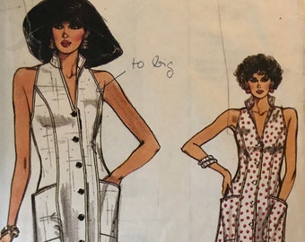 Button Dress Pattern | Etsy