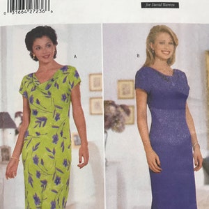 Butterick 5461 Pattern UNCUT 1990s David Warren DW3 Fast Easy Cowl Neck ...