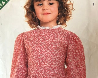 Simplicity 1627 Pattern UNCUT Little Girl's Cap Sleeve Top With Back ...