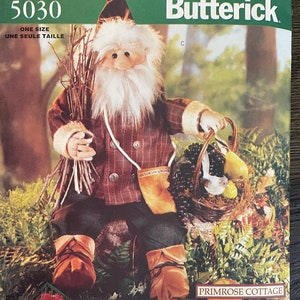 Butterick 5030 Pattern UNCUT 1990s Vintage Primrose Cottage Santa Gnome ...