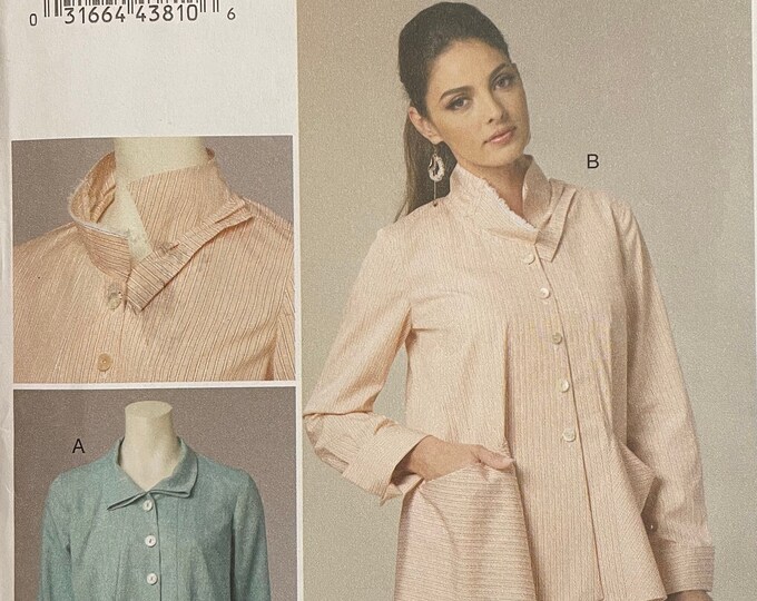 Vogue V8709 8709 Pattern UNCUT Marcy Tilton Artist Smock Button Loose ...