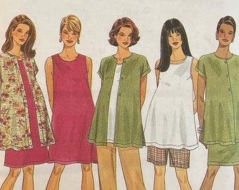 Simplicity 8380 Pattern UNCUT 1990s Vintage Maternity Easy Sew Jumpsuit ...