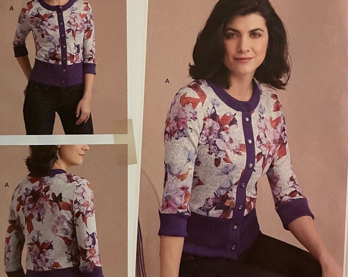 Simplicity S8951 8951 Pattern UNCUT the Banded Cardi Button Front ...