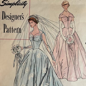Simplicity 8239 Pattern CUT Complete 1950s Vintage Designer's Fit and ...