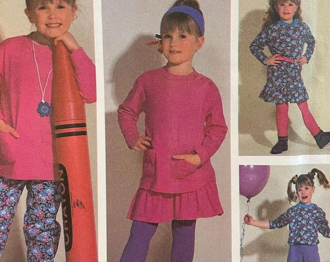 Simplicity 7481 Pattern UNCUT 1990s Vintage Jiffy Wardrobe Girl's Long ...