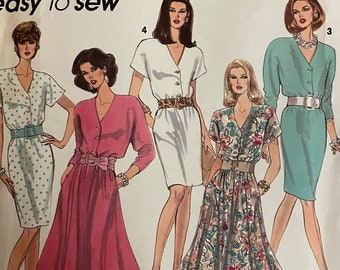 Simplicity 4237 Pattern UNCUT Easy to Sew Yoked Pants or Flared Cropped ...