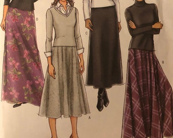 Simplicity 3881 Pattern UNCUT Karen Z Skirt With Flounce and Length ...
