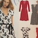 New Look 6697 Pattern UNCUT Easy Stretch Knit Mock Wrap Surplice Bodice ...