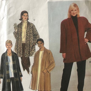 Simplicity 8892 Pattern UNCUT Slightly Flared Swing Coat Jacket Velvet ...
