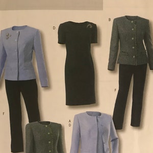 Butterick B4355 4355 Pattern UNCUT Back Zipper Top or Sheath Dress ...