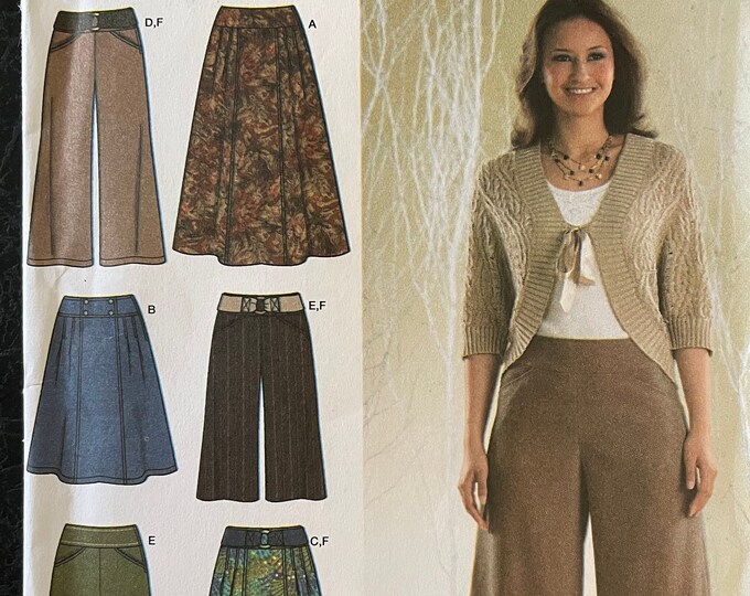 Simplicity 3961 Pattern UNCUT Contour Waist Flared Skirt Center Panel ...