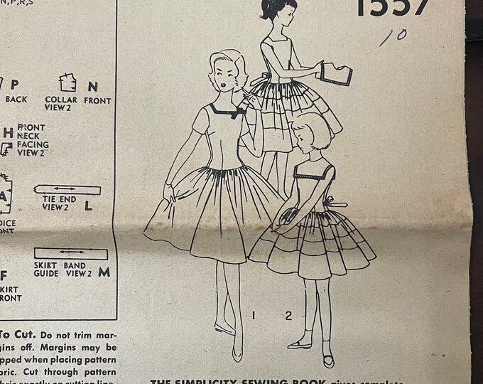 Simplicity 6770 Pattern CUT Complete 1980s Cinderella Girl's Fit and ...