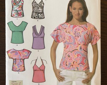 Simplicity 3750 Pattern UNCUT Empire Waist Top or Tunic Square Neck ...