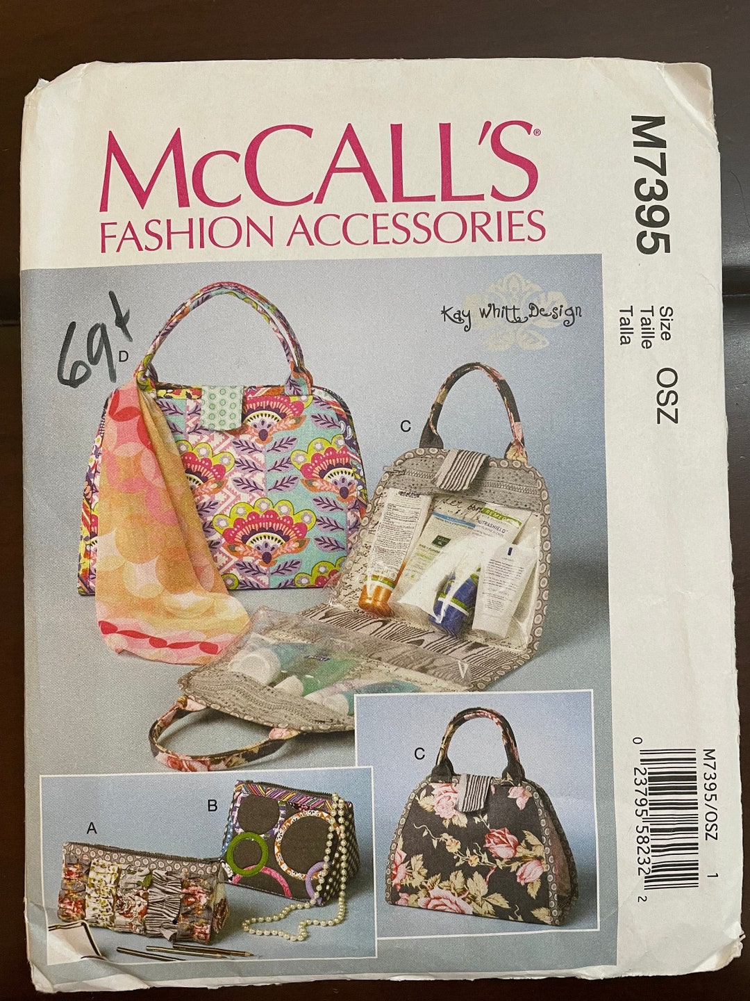 Mccalls M7395 7395 Pattern UNCUT Fashion Accessorie Kay Whitt Design ...