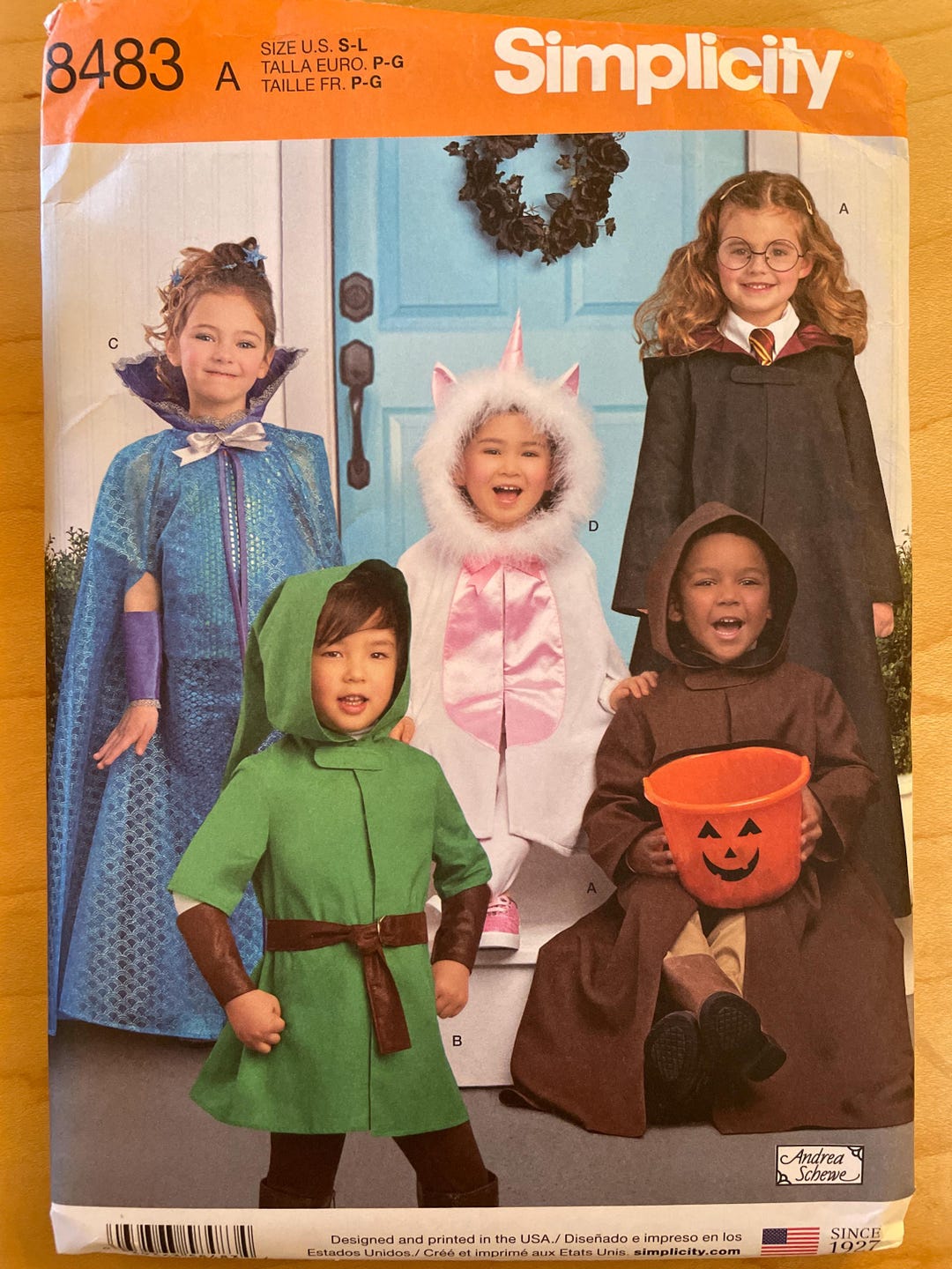 Simplicity 8483 Pattern UNCUT Andrea Schewe Kids Costume Collection ...