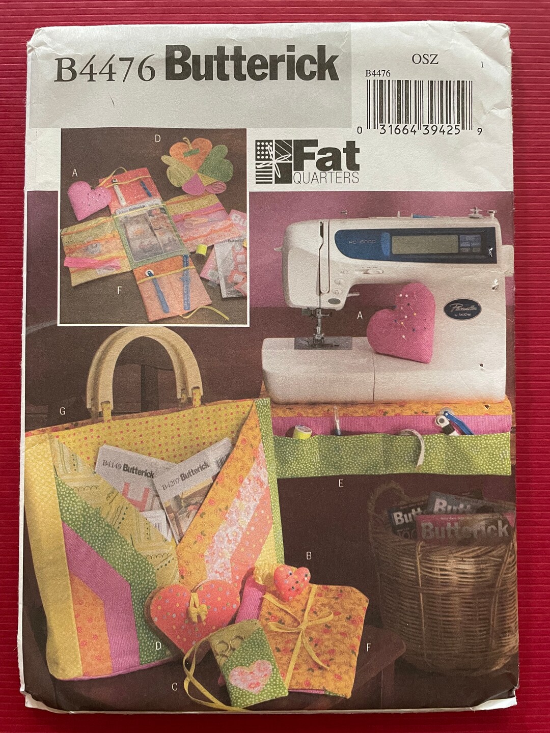 Butterick B4476 4476 Pattern UNCUT 2000s Fat Quarters Sewing ...