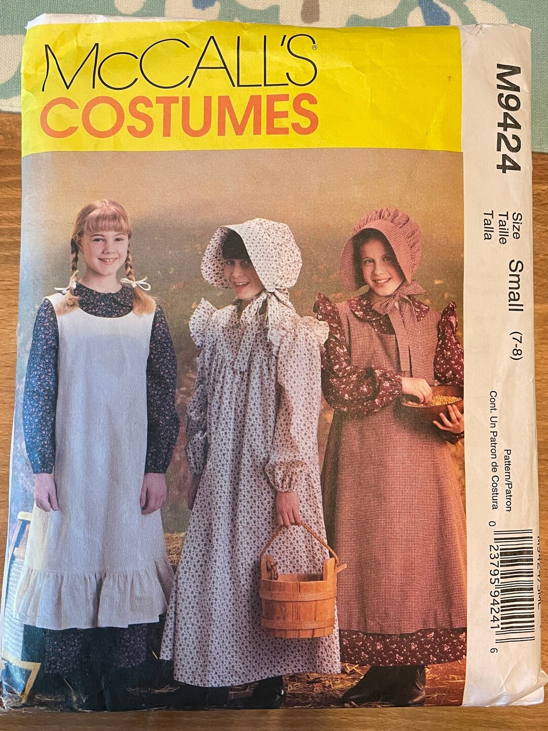 Mccalls 9424 M9424 Pattern Girls Historical Old West Pioneer - Etsy