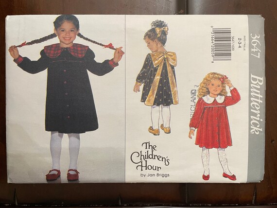 Butterick 3647 Pattern UNCUT 1990s Vintage the Cildren's - Etsy