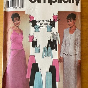Simplicity 7010 Pattern UNCUT Vintage 2000s Evening Two Piece Dress ...