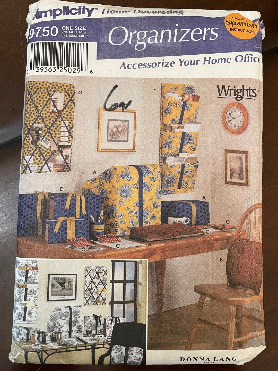 Simplicity 9750 Pattern UNCUT Vintage 2000s Home Decorating Donna Lang ...