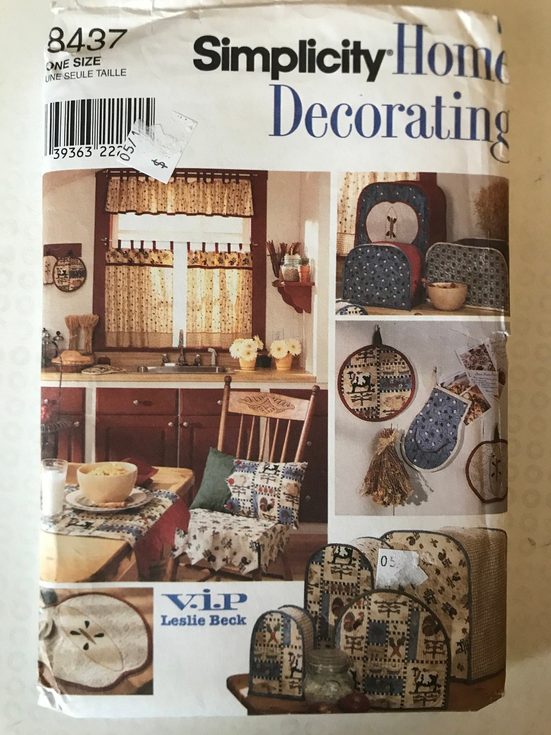 Simplicity 8437 Pattern UNCUT 1990s Vintage Home Decorating VIP Leslie ...