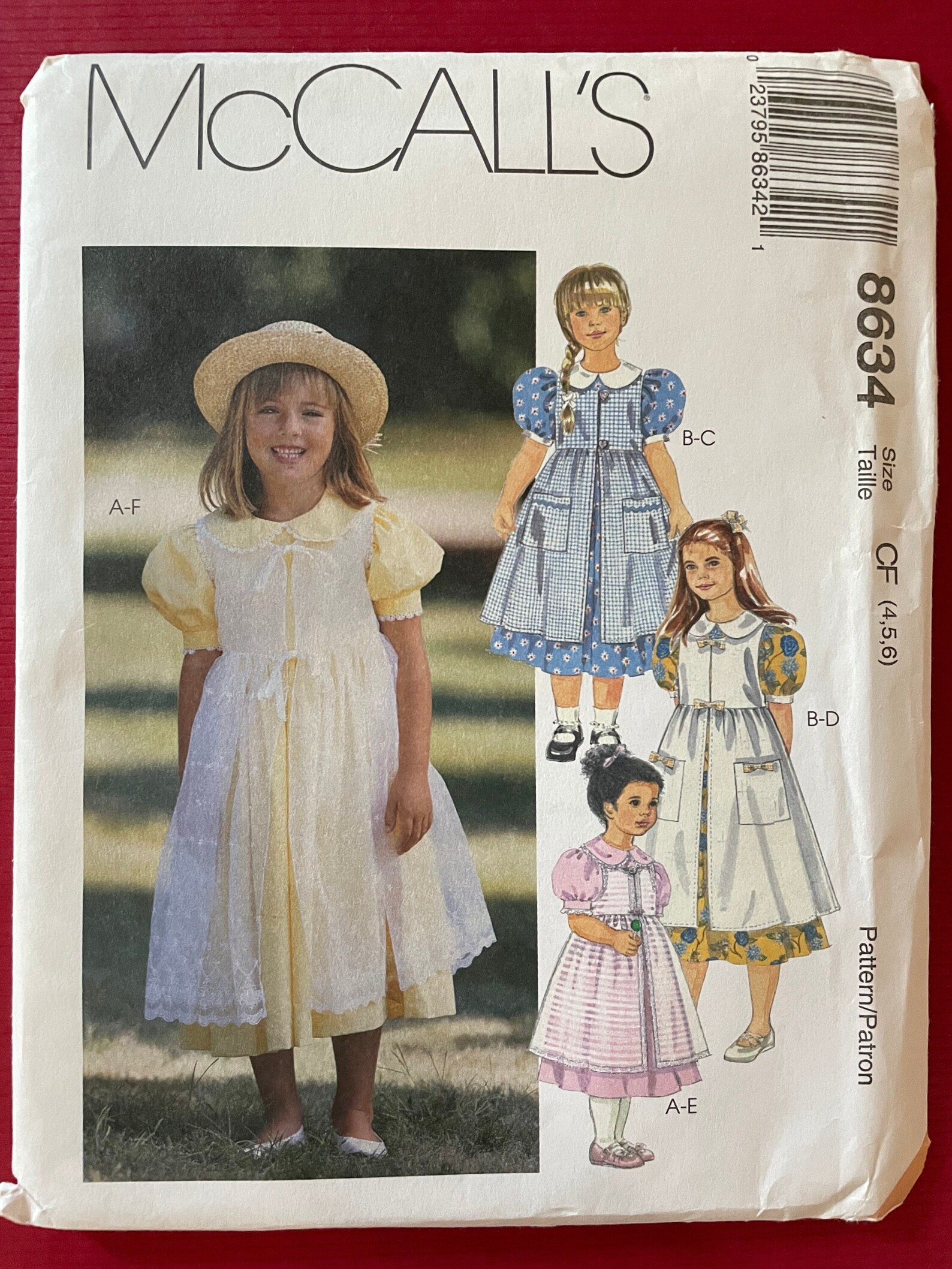 Mccalls 8634 Pattern UNCUT 1990s Vintage Girl's Short Puff - Etsy