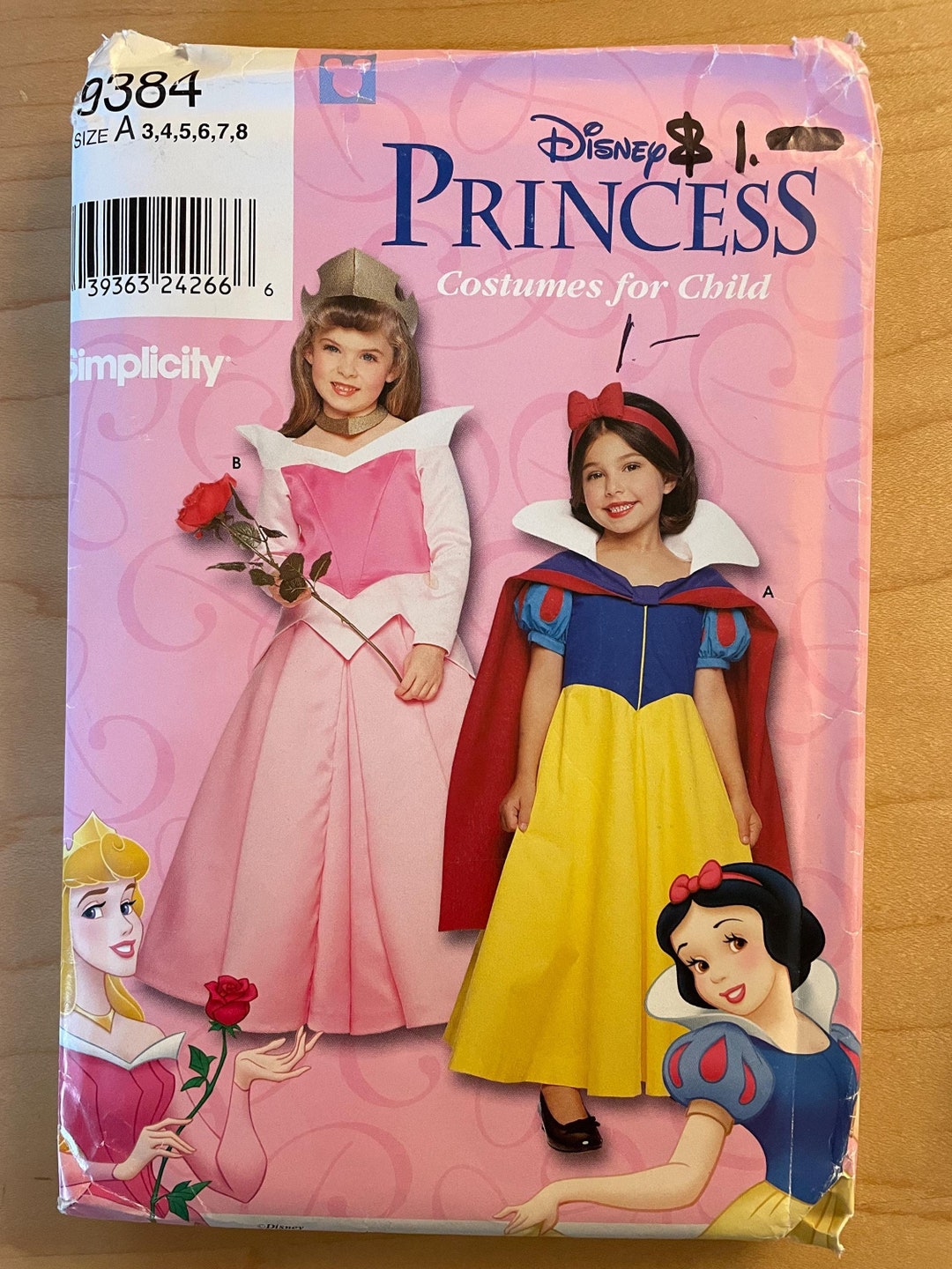 Simplicity 9384 0626 Pattern UNCUT Girl's Classic Animated Disney ...