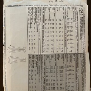 Mccalls 4016 Pattern CUT Complete Vintage 2000s Princess Seamed Maxi ...