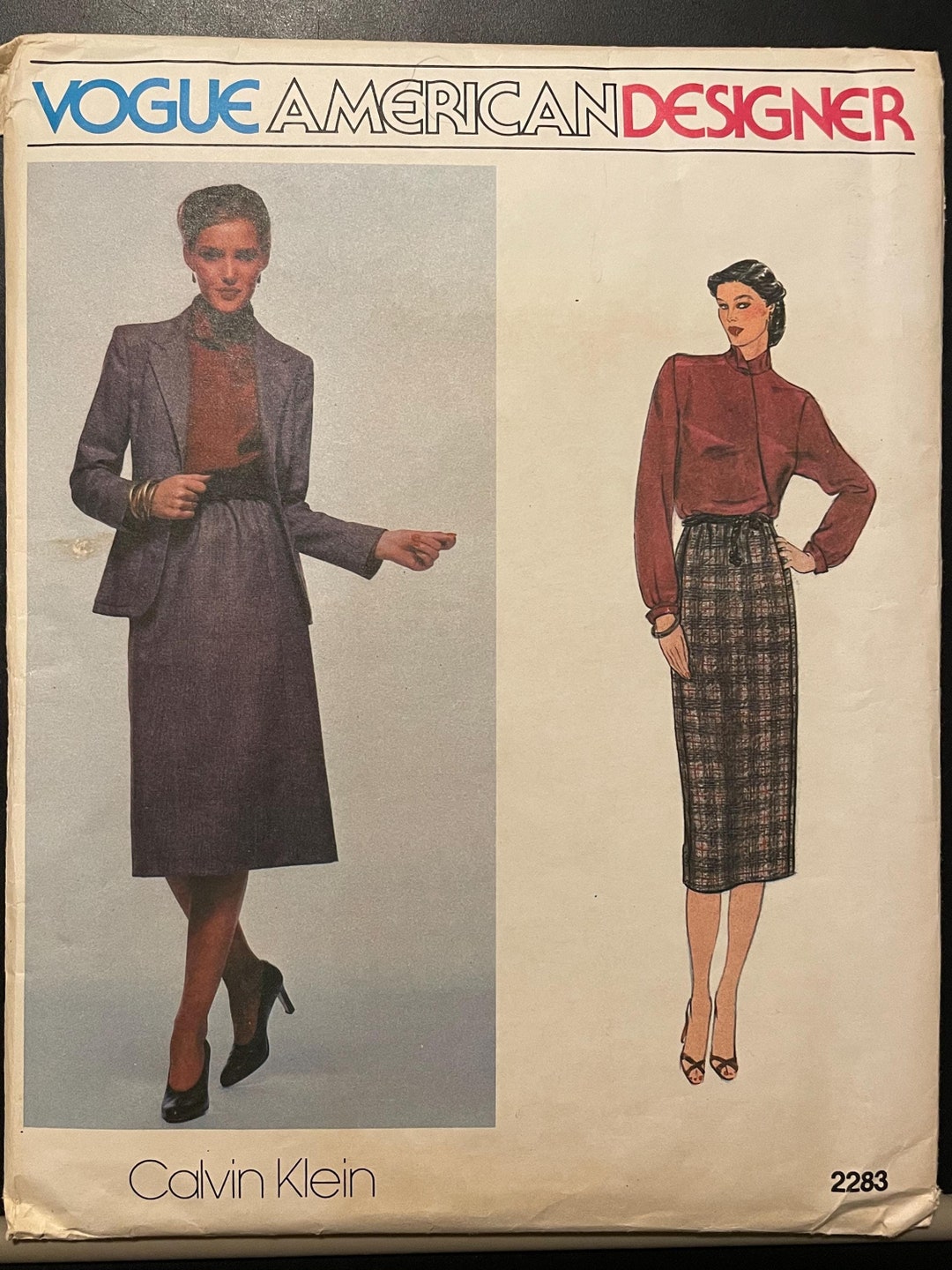 Vogue 2283 Pattern UNCUT 1970s Vintage American Designer Calvin Klein ...