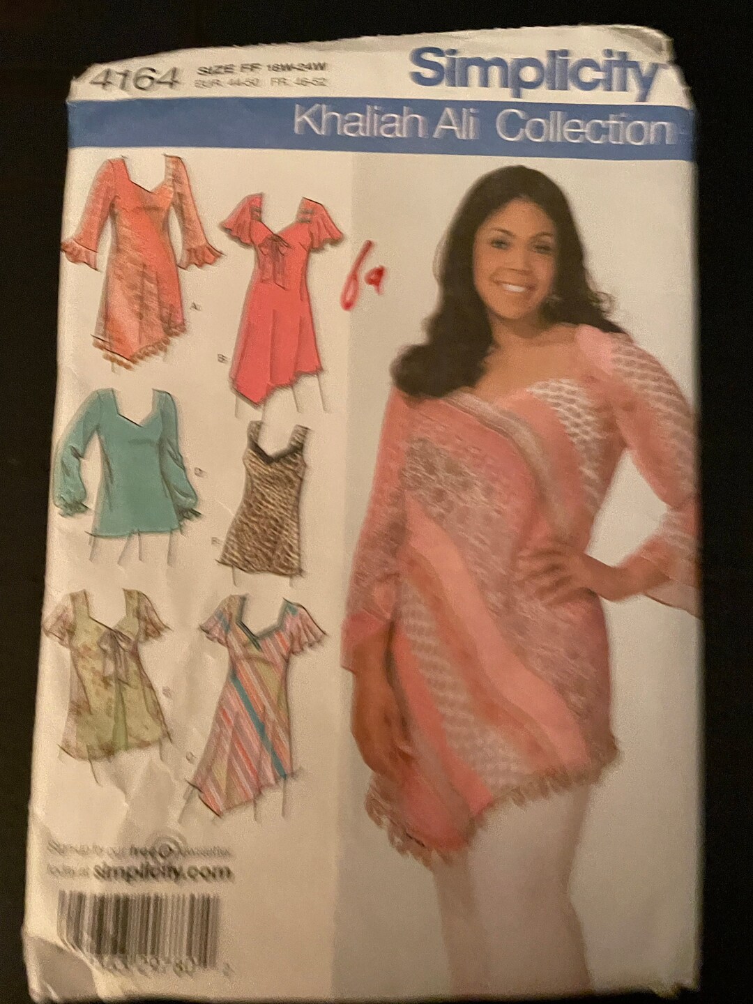 Simplicity 4164 Pattern UNCUT Khaliah Ali Collection Sweenheart ...