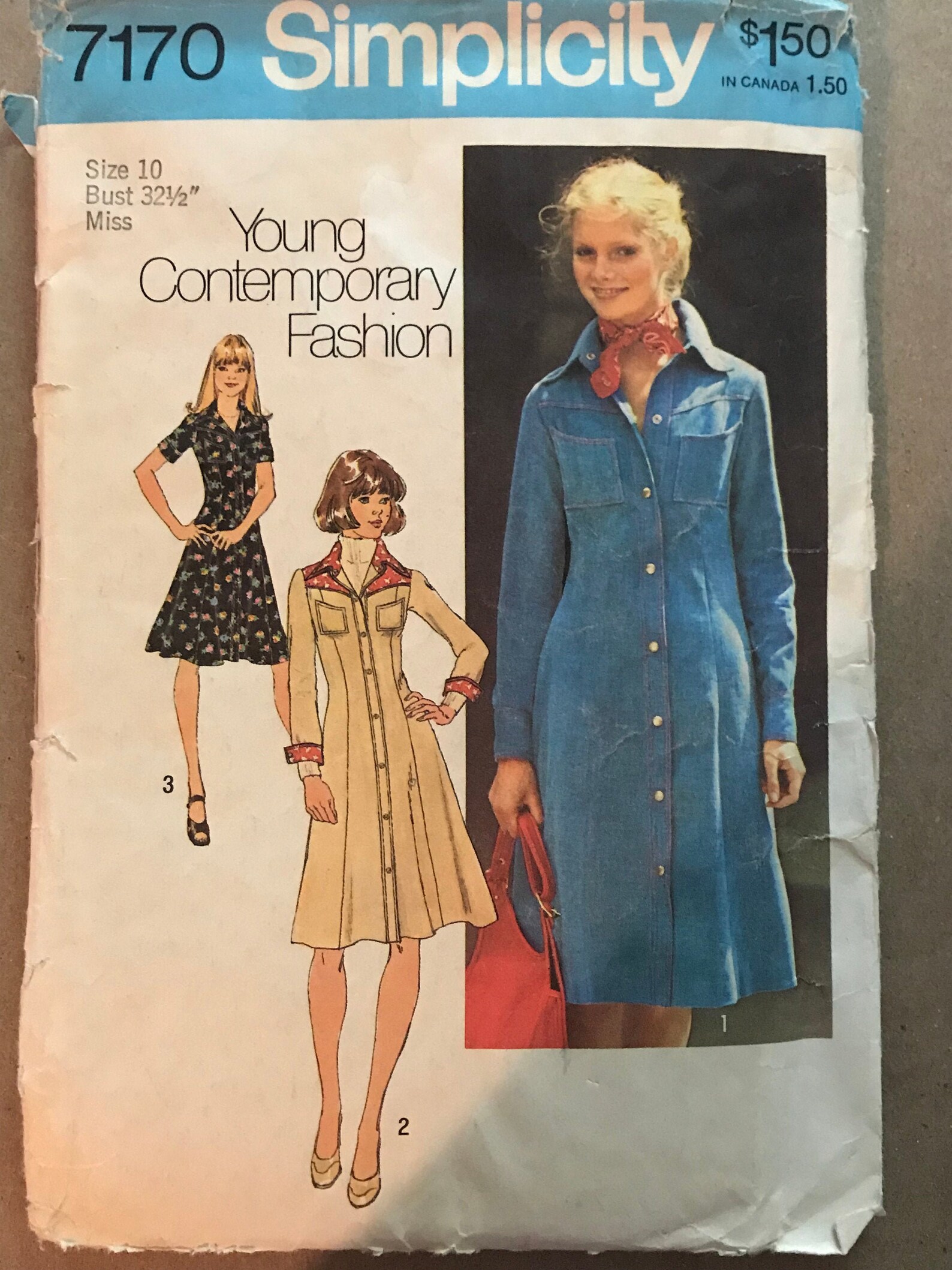 Simplicity 7170 Pattern CUT Complete 1970s Young Contemporary - Etsy