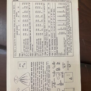 Simplicity 2258 Pattern UNCUT 1950s Vintage Fit and Flare Dress Pointed ...