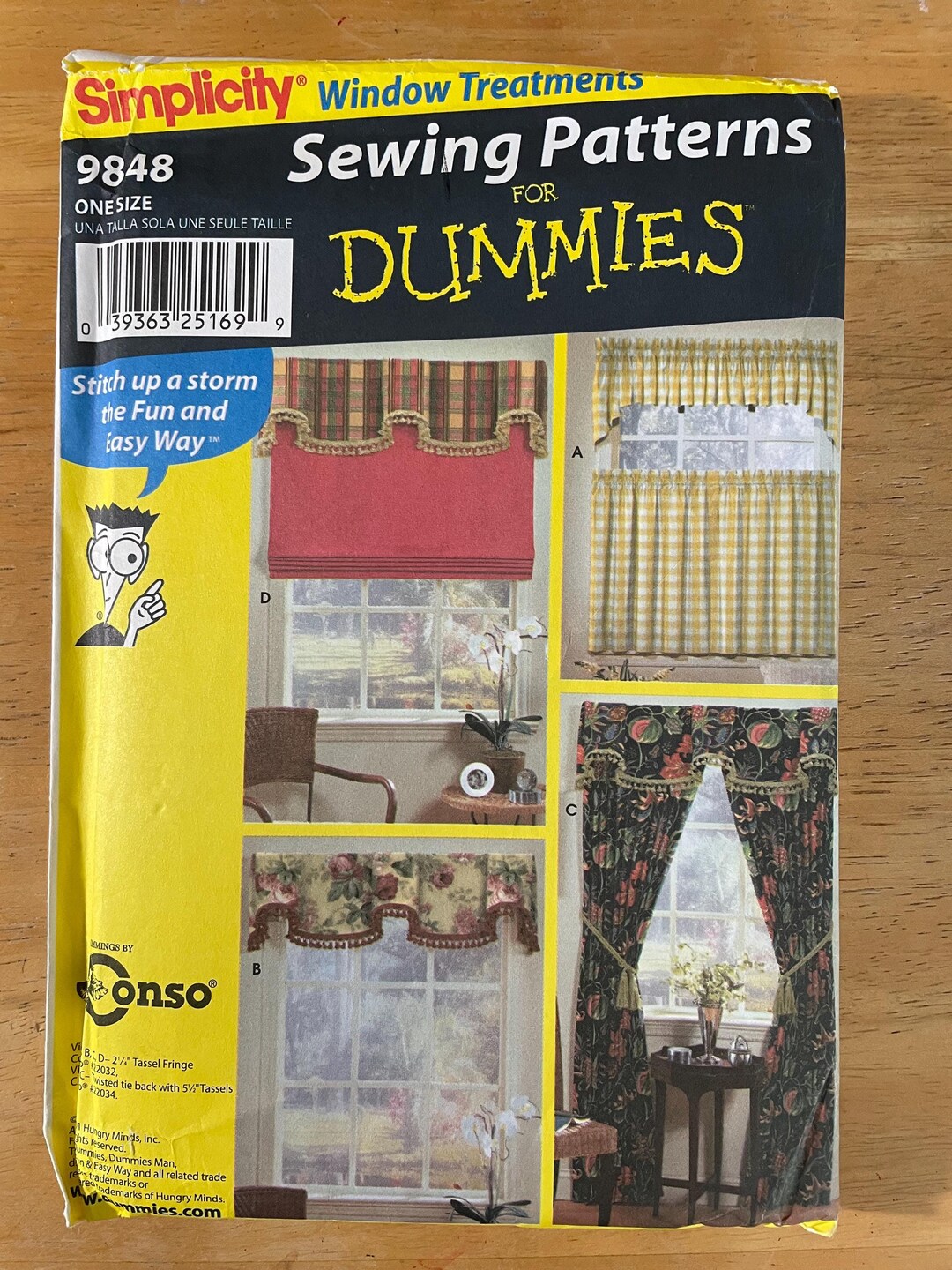 Simplicity 9848 Pattern UNCUT Sewing Patterns for Dummies Window ...